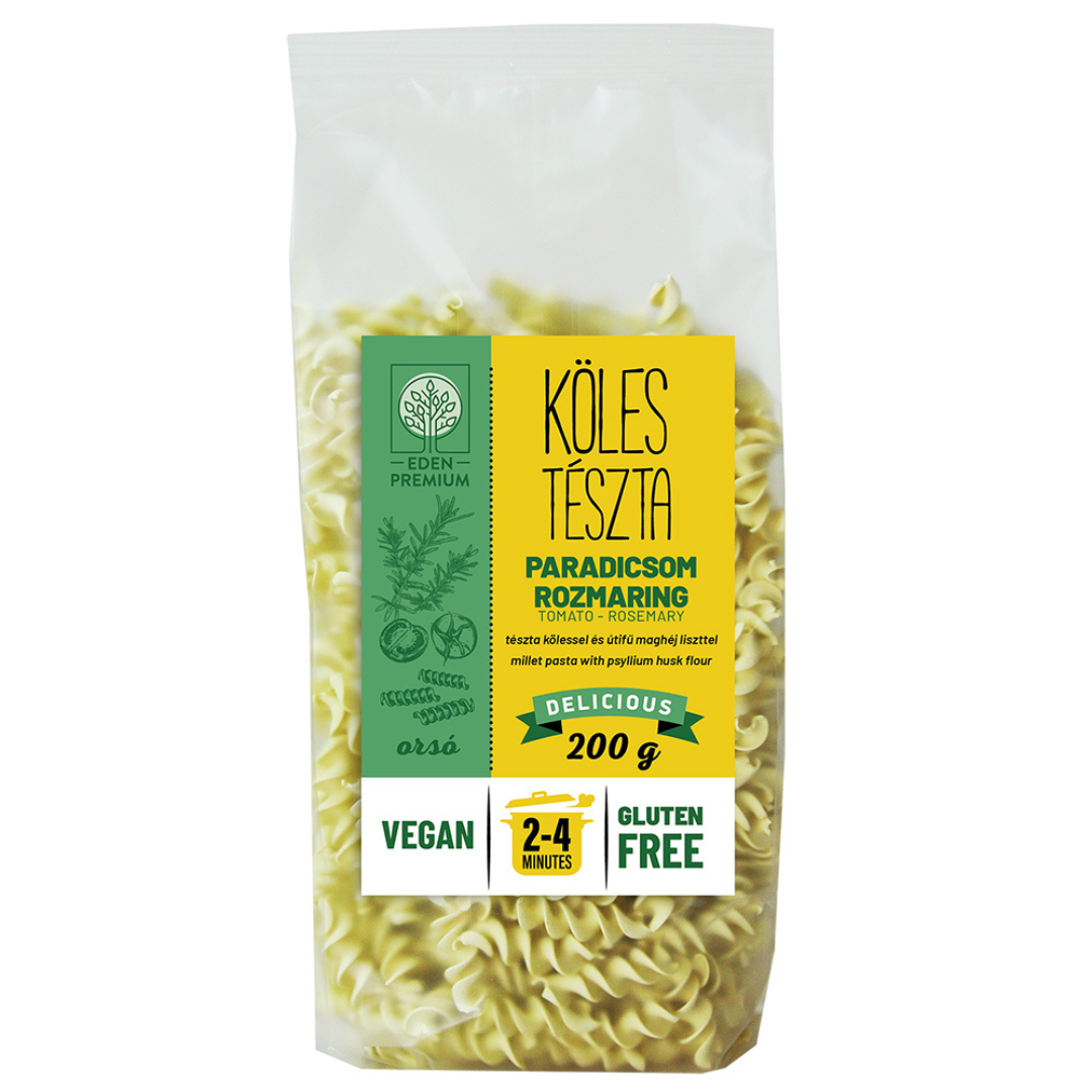 Eden Premium Paste de mei tip spirala cu rosii si rozmarin 200g - Muzli